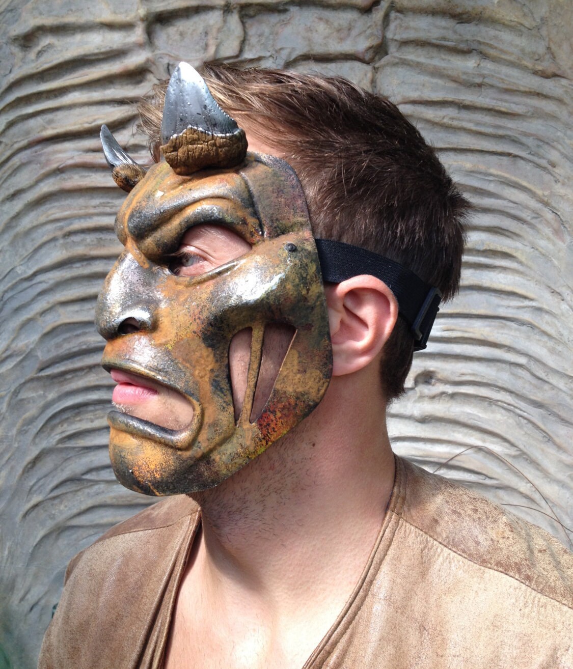 Mask Devil Face Devil Demon Mask Halloween Mask Rusty Mask | Etsy