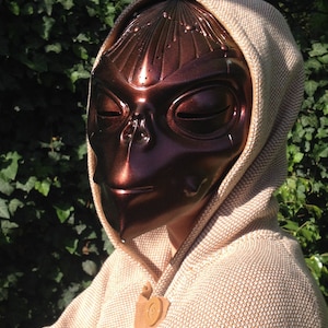 Aliens Masks Set - Bronze and Silver Mask, Masquerade Mask, Burning Man ...