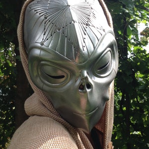 Aliens Masks Set - Bronze and Silver Mask, Masquerade Mask, Burning Man ...