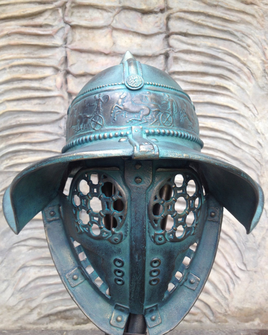 Ancient Mask Gladiator Helmet Mask Ancient Armor Larp Helmet | Etsy