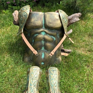 Pauldrons Shoulder Armor EHD Bumper Wrist Guards, Larp Armor, Ancient ...