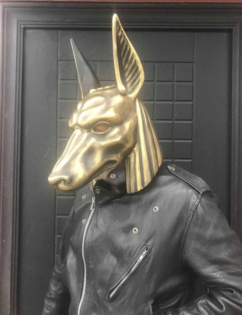 Anubis Mask: Egyptian Jackal God, Cosplay Masquerade Mask - Etsy
