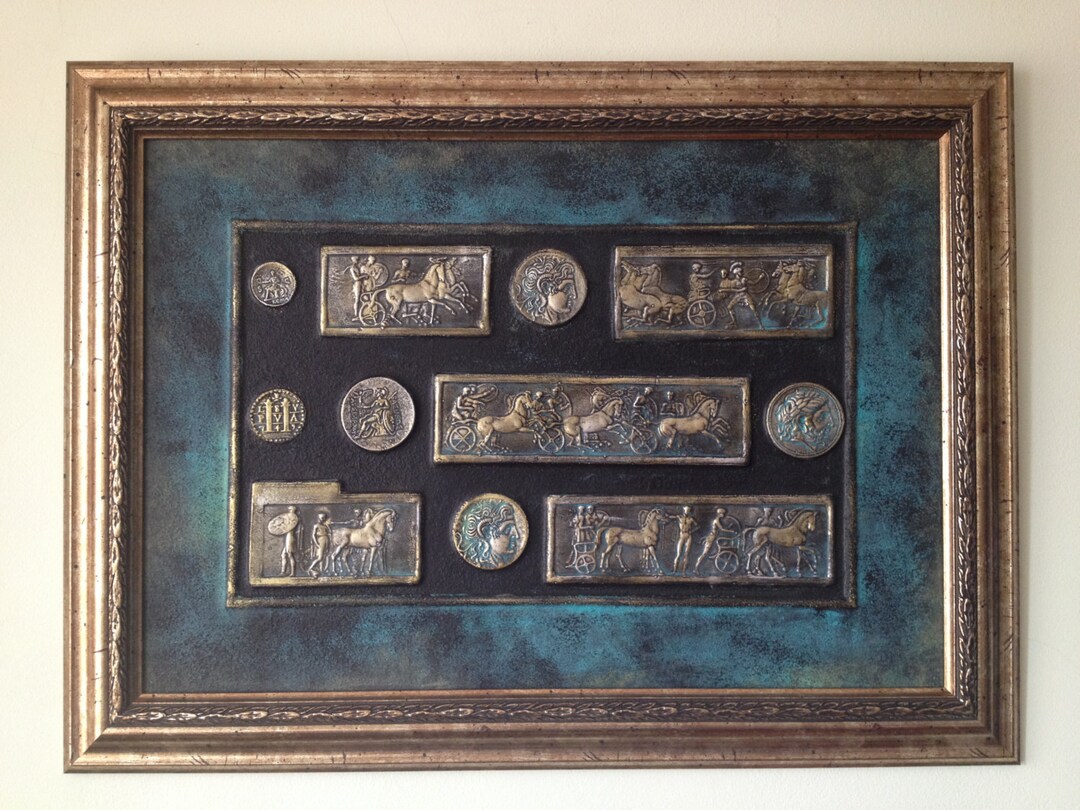 Ancient Large Wall Decor, Bronze Wall Decor, Gift for Him, Wall Decor ...