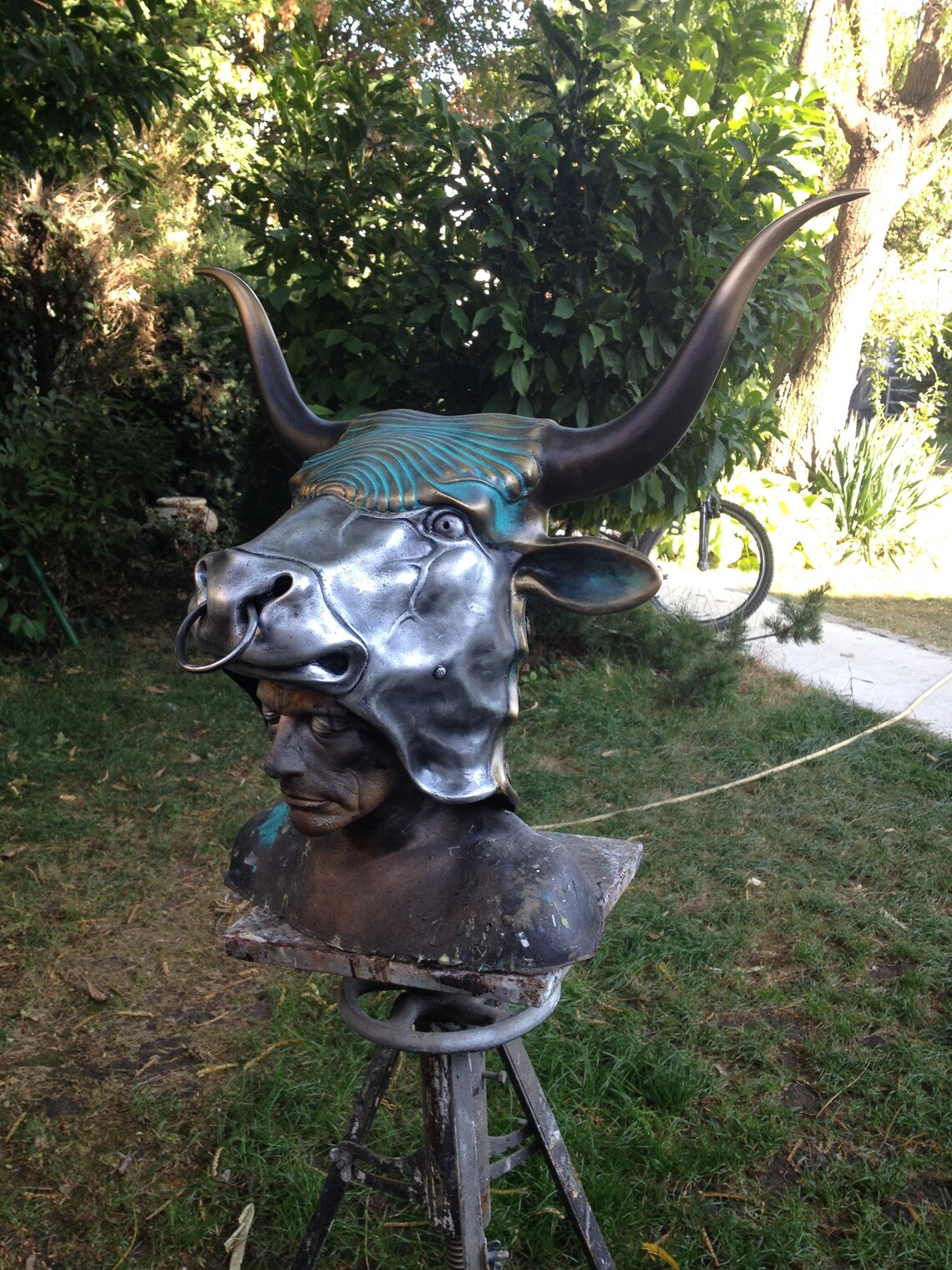 Minotaur Mask Ancient Helmet Animal Mask Larp Helmet Greek | Etsy