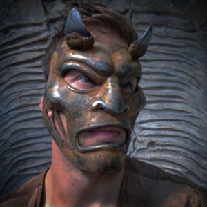 Devil Mask: Demonic Steampunk Face Mask, Halloween Costume - Etsy