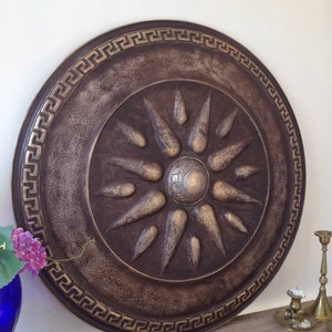 Ancient Wall Decor, Shield Alexander, Greek Shield, Bronze Wall ...