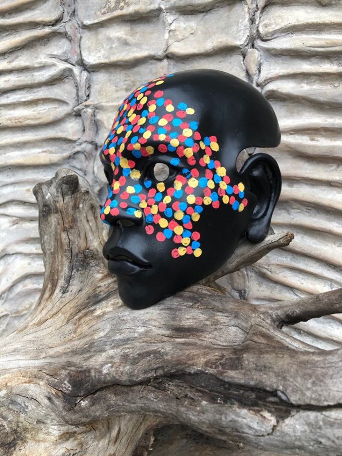 Masquerade Mask Burning Man Costume Shaman Headdress Warrior - Etsy