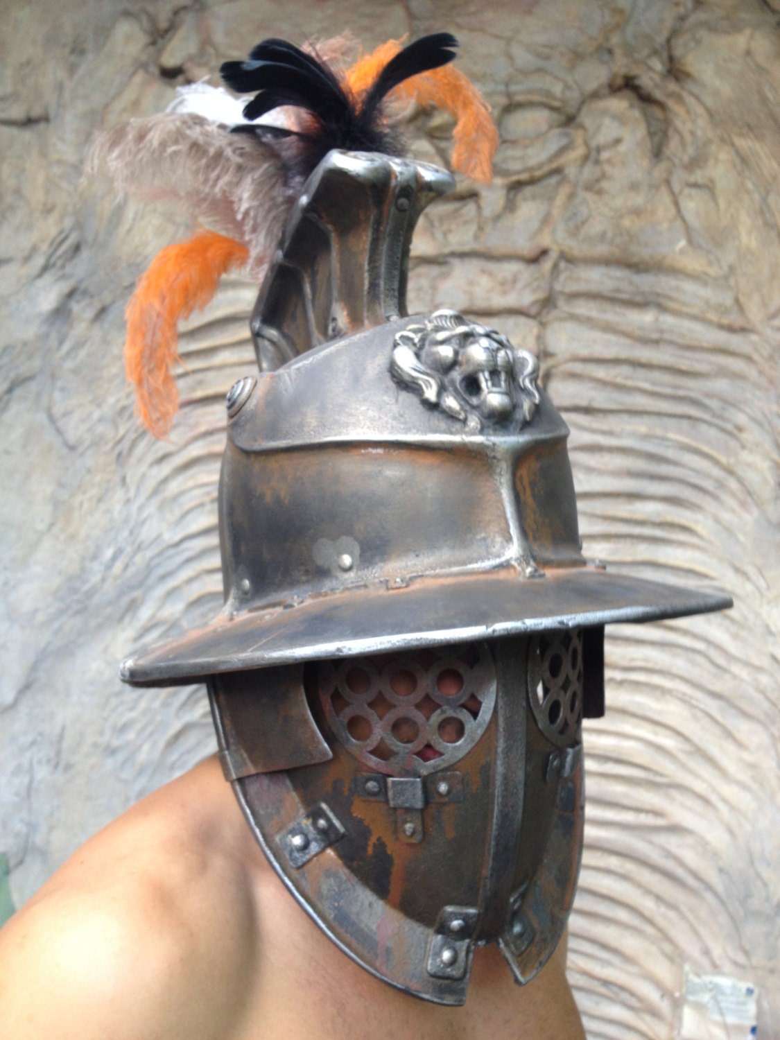 Gladiator Helmet Larp Helmet Ancient Helmet Ancient Armor | Etsy