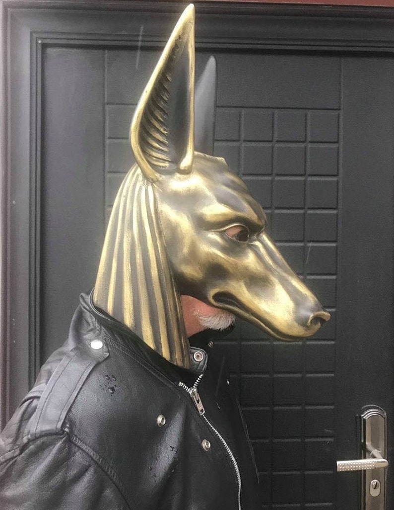 Egyptian God Anubis Leather Mask By Teonova On Etsy