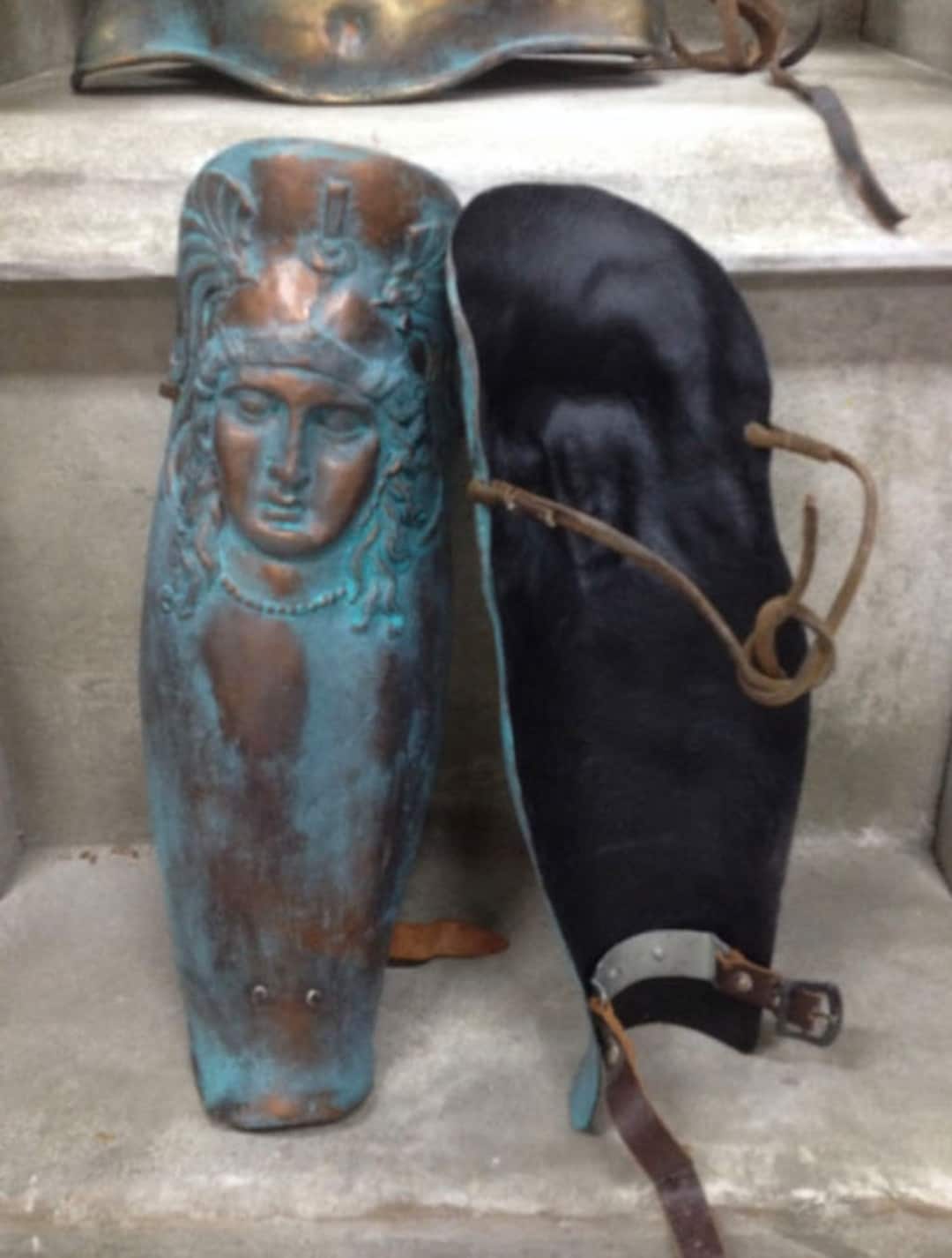 Greek Ancient Armor for Lower Legs, Ancient Greece Armor, Larp Armor ...