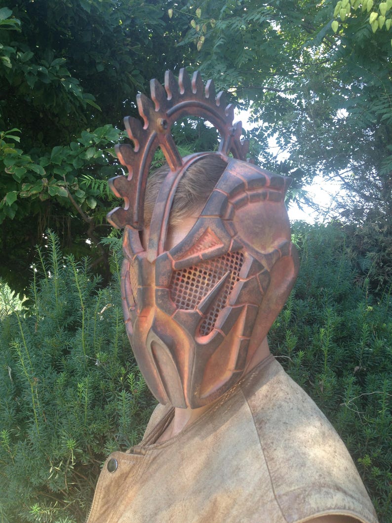 Cyberpunk Helmet Mask Armor Larp Rust Steampunk Helmet - Etsy
