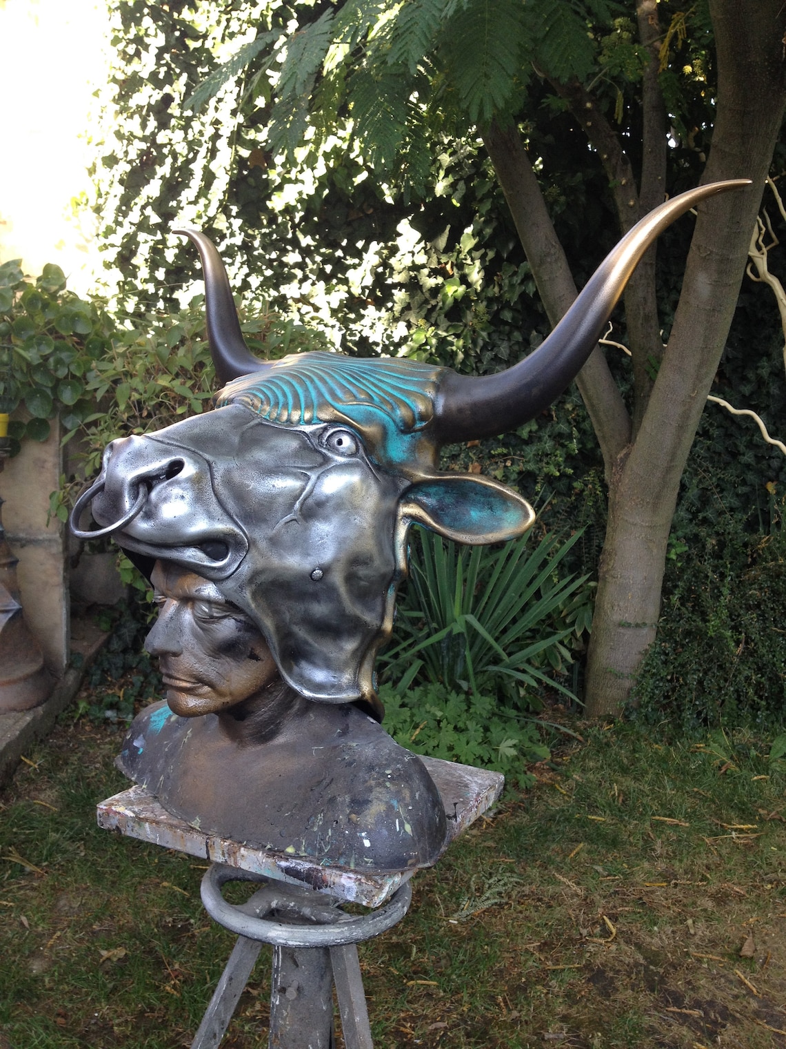 Minotaur Mask Ancient Helmet Animal Mask Larp Helmet Greek | Etsy