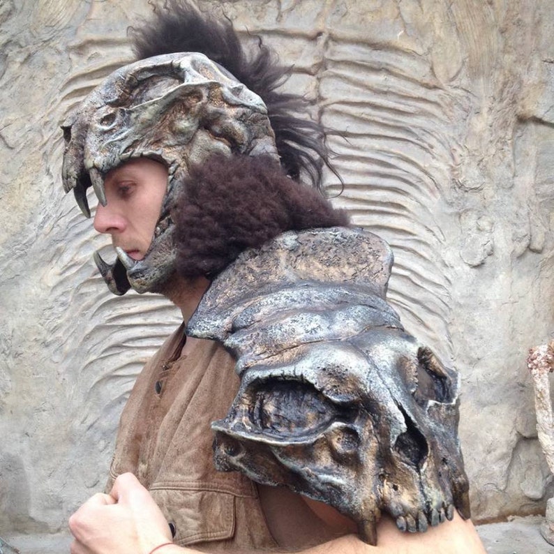 Armor Skull Single Pauldron Shoulder Armor Medieval - Etsy Australia