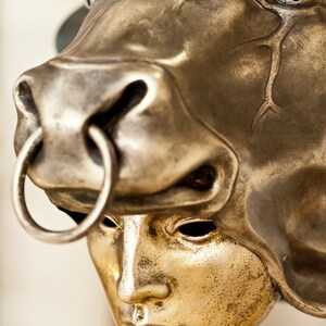 Animal Masquerade Mask, Ancient Greek Helmet, Greek Minotaurs Sclupture ...