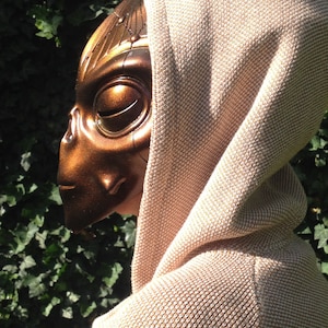 Aliens Masks Set - Bronze and Silver Mask, Masquerade Mask, Burning Man ...