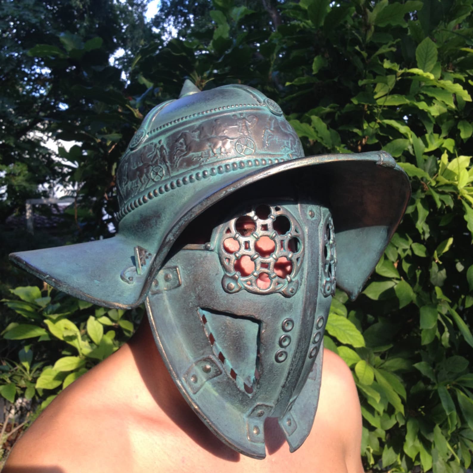 Ancient Mask Gladiator Helmet Mask Ancient Armor Larp Helmet - Etsy