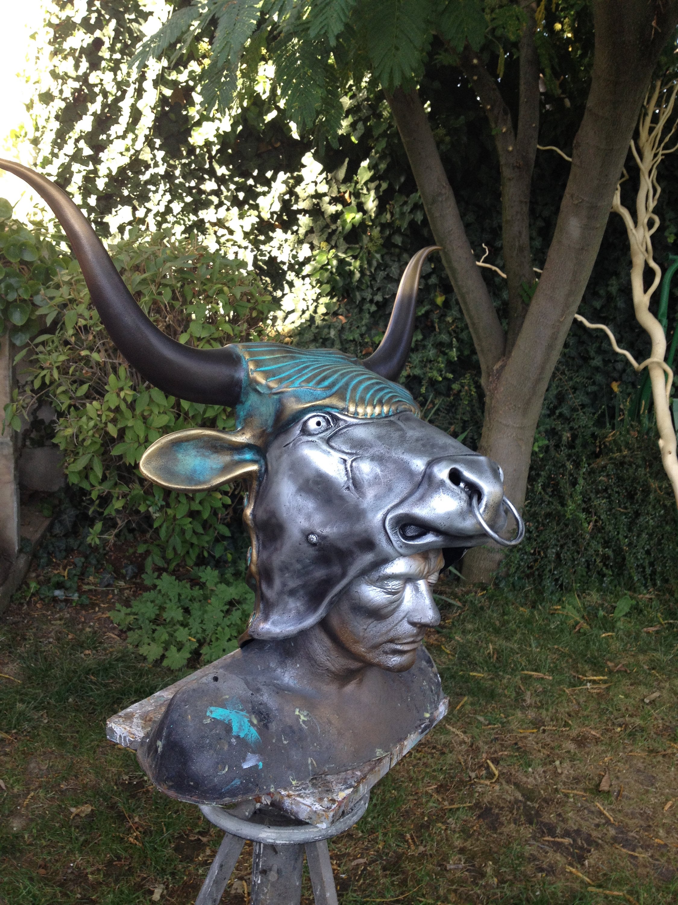 Minotaur Mask Ancient Helmet Animal Mask Larp Helmet Greek | Etsy