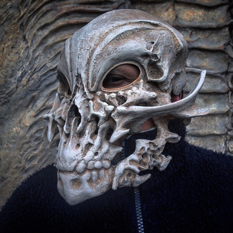 Skull Mask Fantasy Helmet Monster Mask Cosplay Costume - Etsy