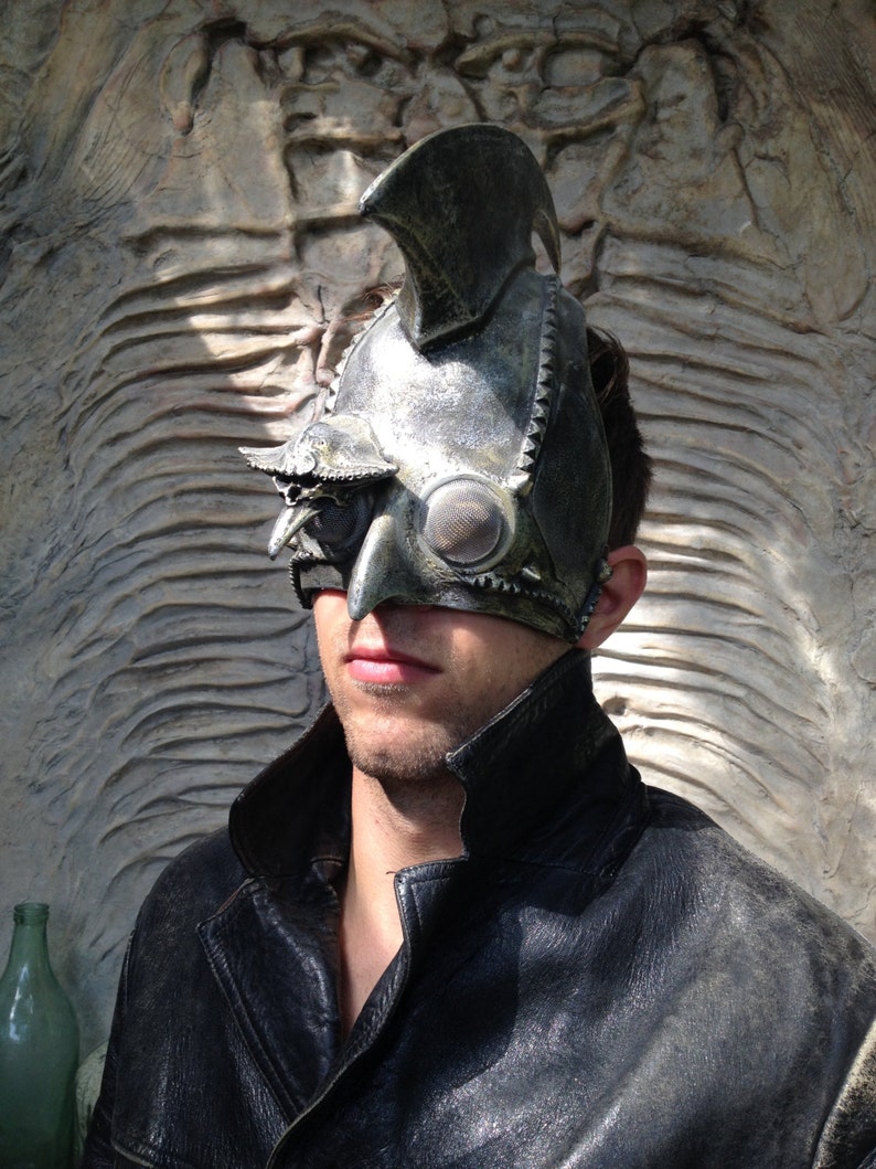 Steampunk Mask Dark Mask Halloween Mask Steampunk Metalic Mask - Etsy