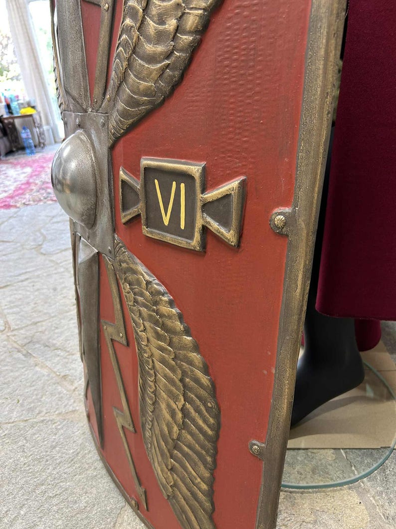 Roman Legionary Scutum Shield, Fiberglass Replica, Ancient Roman Armor ...