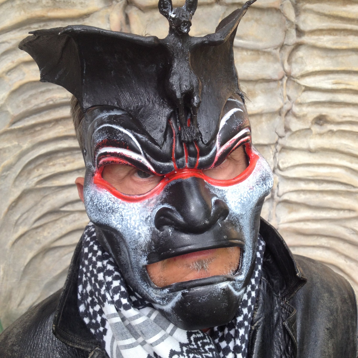 Demon Mask Halloween Mask Black Mask Halloween Costume | Etsy