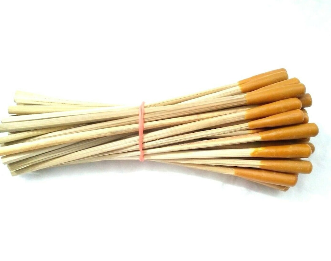 25 Piece Wooden Dop Stick With Epoxy Wax for Gemstones Cutting and ...