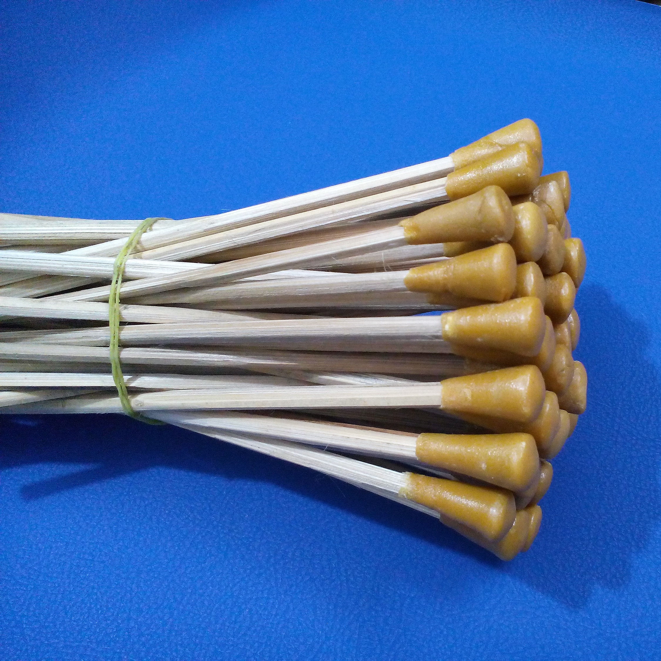 50 Piece Wooden Dop Stick With Epoxy Wax for Gemstones Cutting and ...