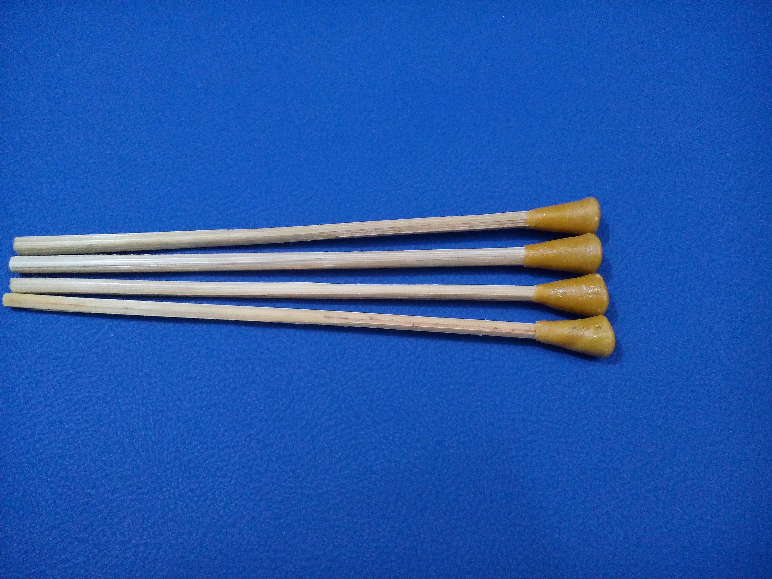 50 Piece Wooden Dop Stick With Epoxy Wax for Gemstones Cutting and ...