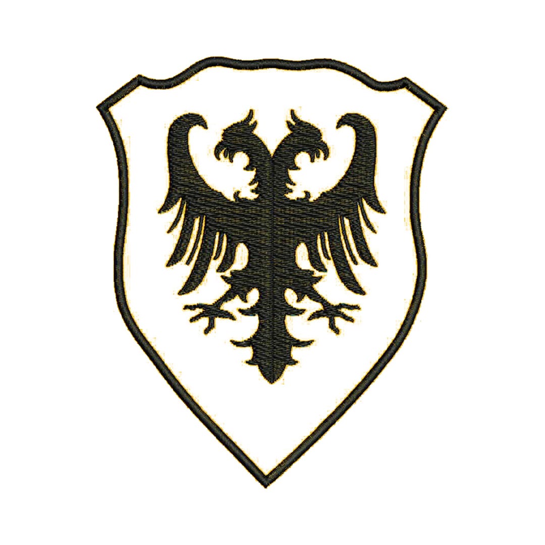 German Eagle Heraldry Embroidery Design: Medieval Bunting Flag (digital ...