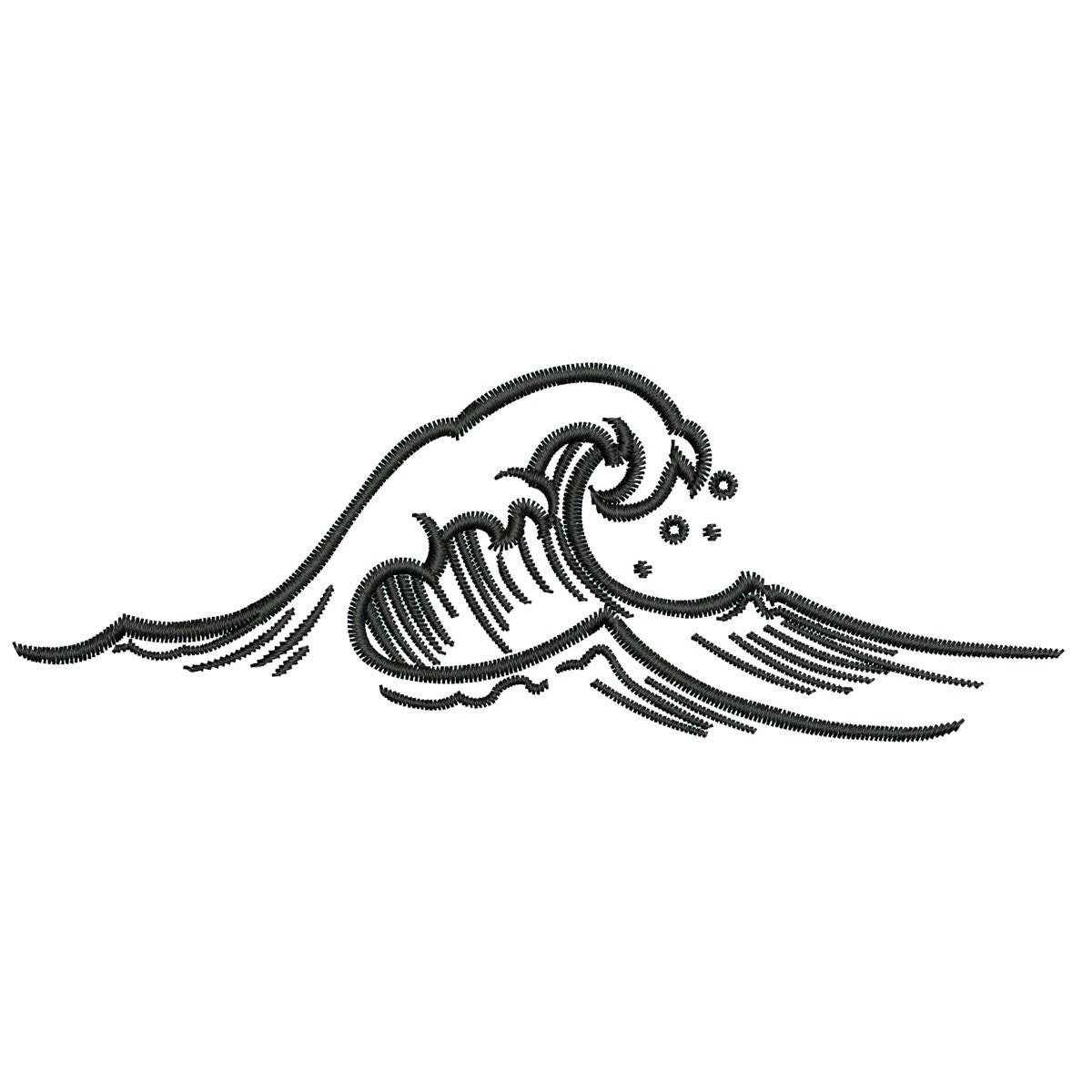 Wave Surf Black Hawaiian Surfer Silhouette Tribal Polynesian - Etsy UK