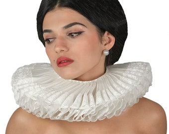 Elizabethan Neck Tudor Renaissance Ruffled Costume Ruff | Etsy UK