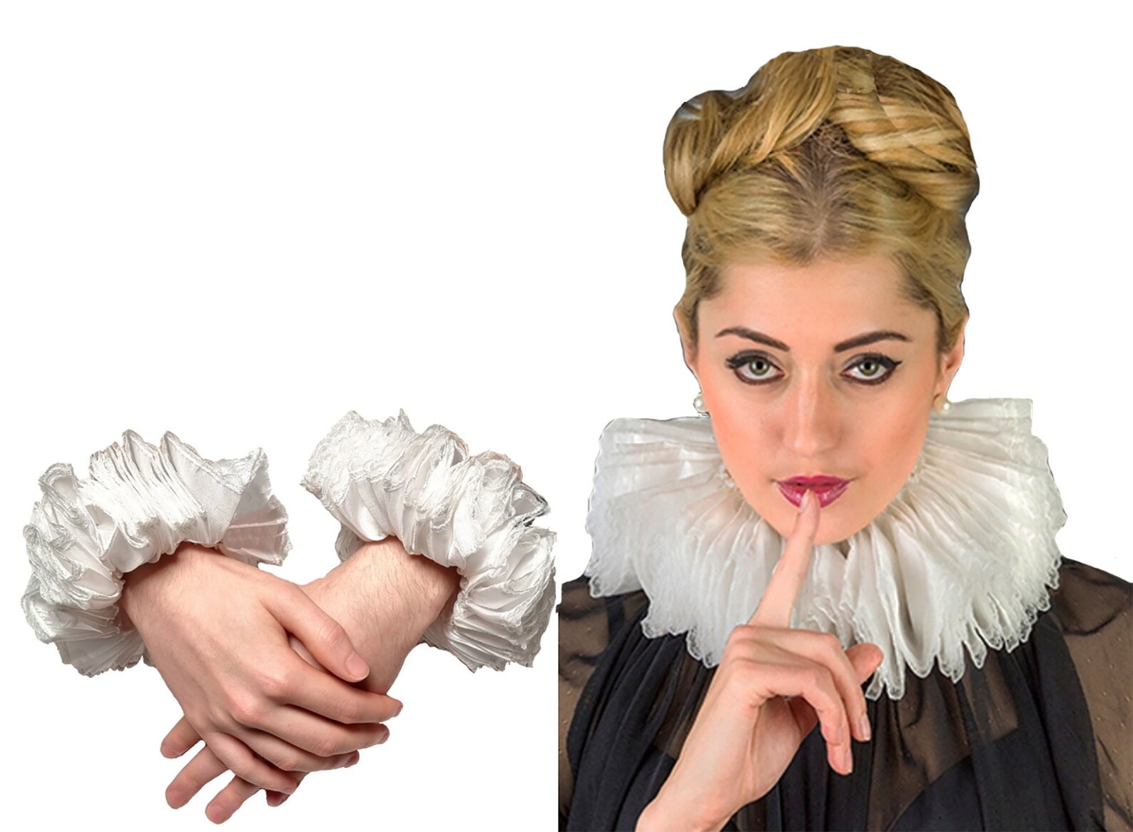 Elizabethan Neck Tudor Renaissance Ruffled Costume Ruff - Etsy UK