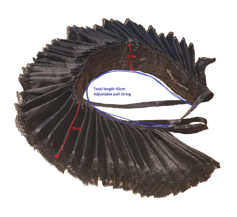 Elizabethan Neck Tudor Renaissance Ruffled Costume Ruff | Etsy UK