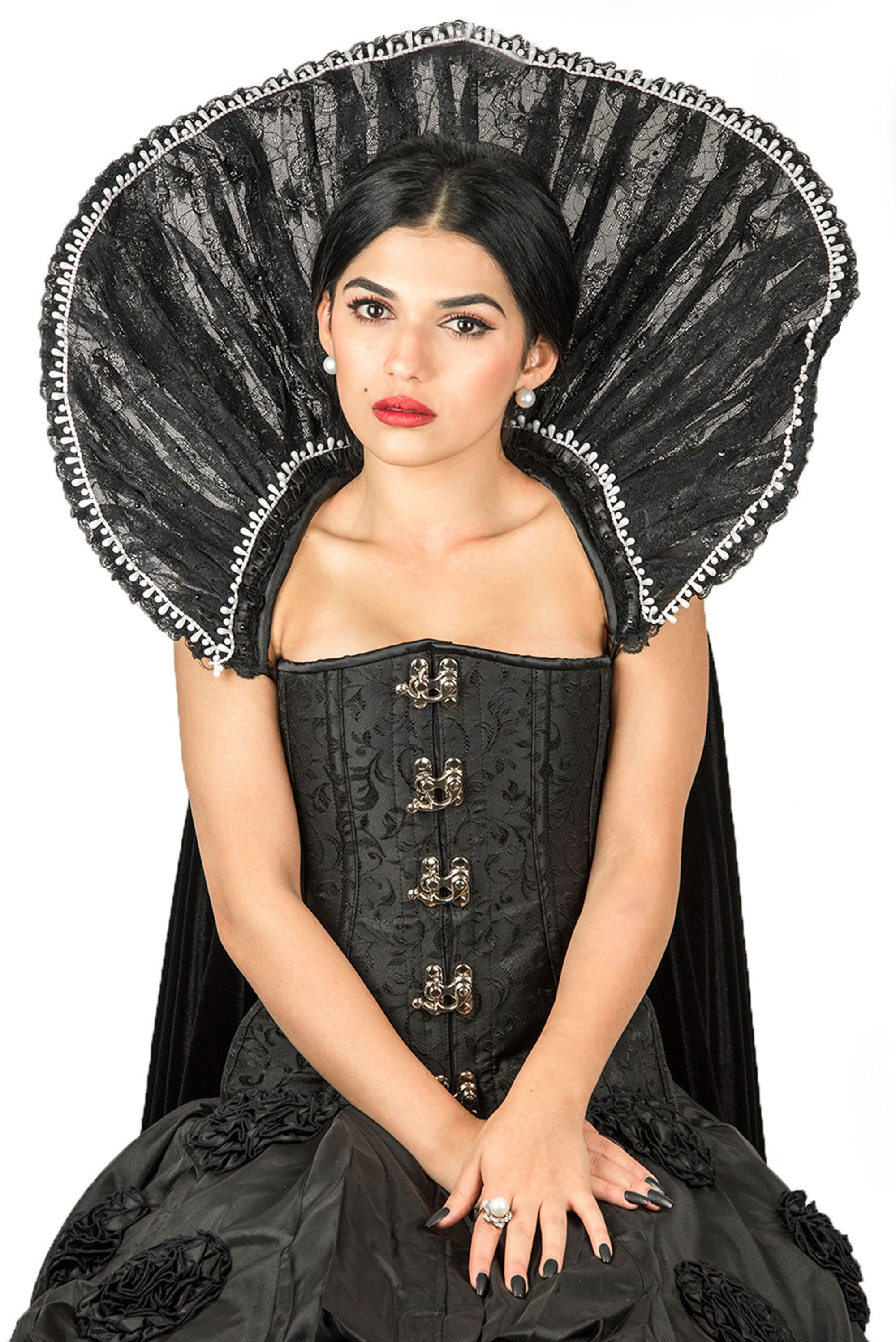 Elizabethan Cartwheel Neck Ruff Tudor Pearl Collar Ruff - Etsy UK