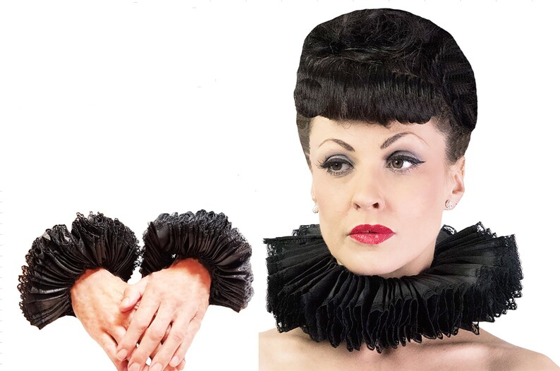 Elizabethan Neck Tudor Renaissance Ruffled Costume Ruff - Etsy UK