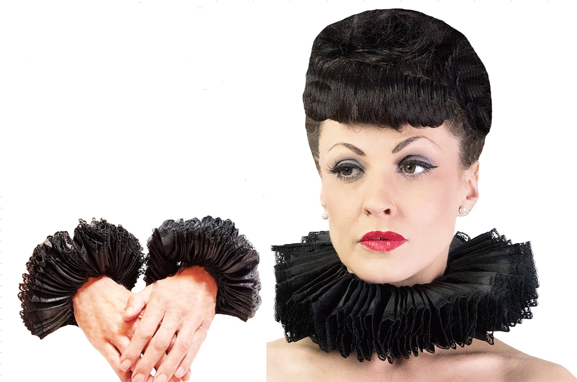 Elizabethan Neck Tudor Renaissance Ruffled Costume Ruff - Etsy UK