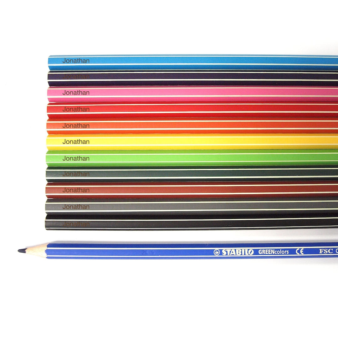 Colored Pencils With Names - Stabilo Greencolors Color Hexagon - 12 ...