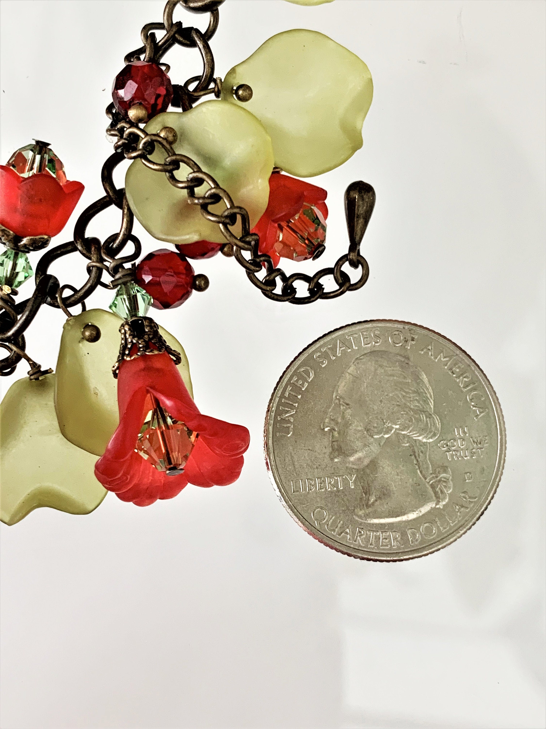 Lucite Flower Bracelet For Women Christmas Resin Jewelry Etsy