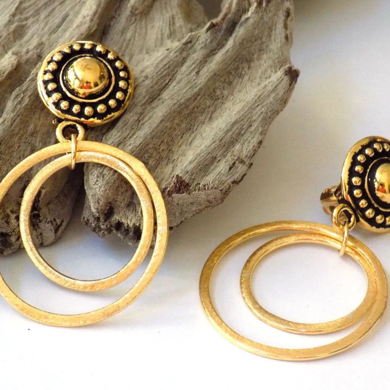 Dangle Clip Earrings - Etsy