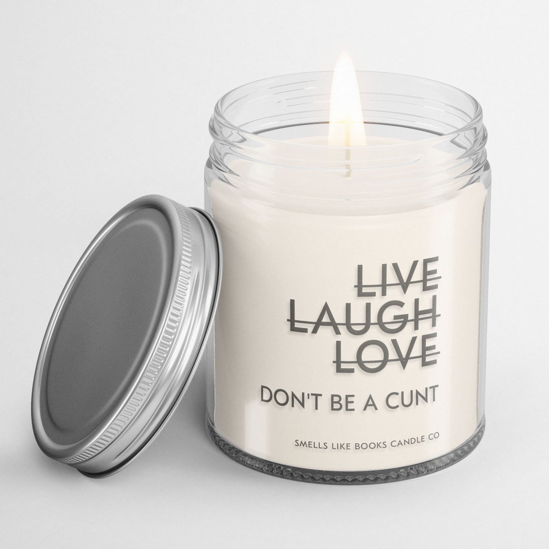 LIVE LAUGH LOVE Funny Inspirational Candle, Funny Candle, Candle for ...