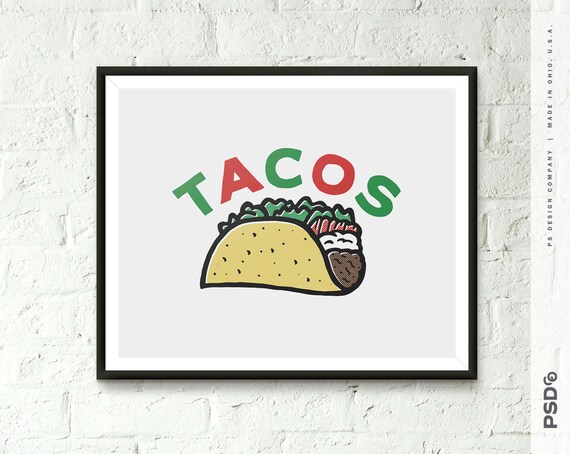 TACOS PRINTABLE 8x10 Digital Download | Etsy