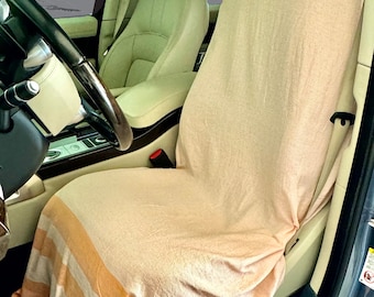 Car Seat Cover protective Towel for the Car all Natural Fabrics turkish Cotton adjustable washable made in USAFREE SHIPPING Many Colors Etsy