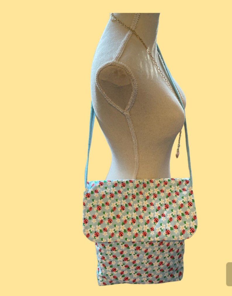 Lady Bug and Flower Over Shoulder Bag - Etsy