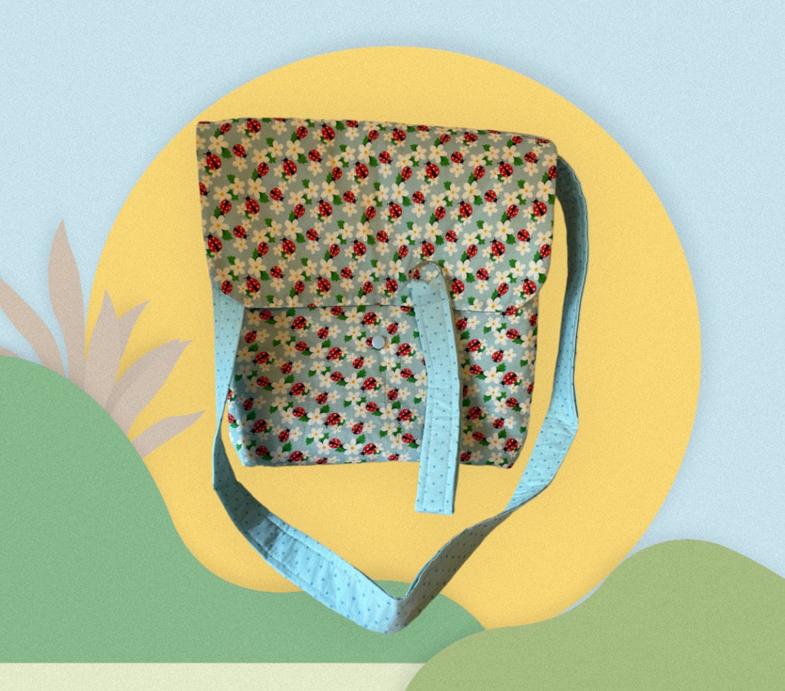 Lady Bug and Flower Over Shoulder Bag - Etsy