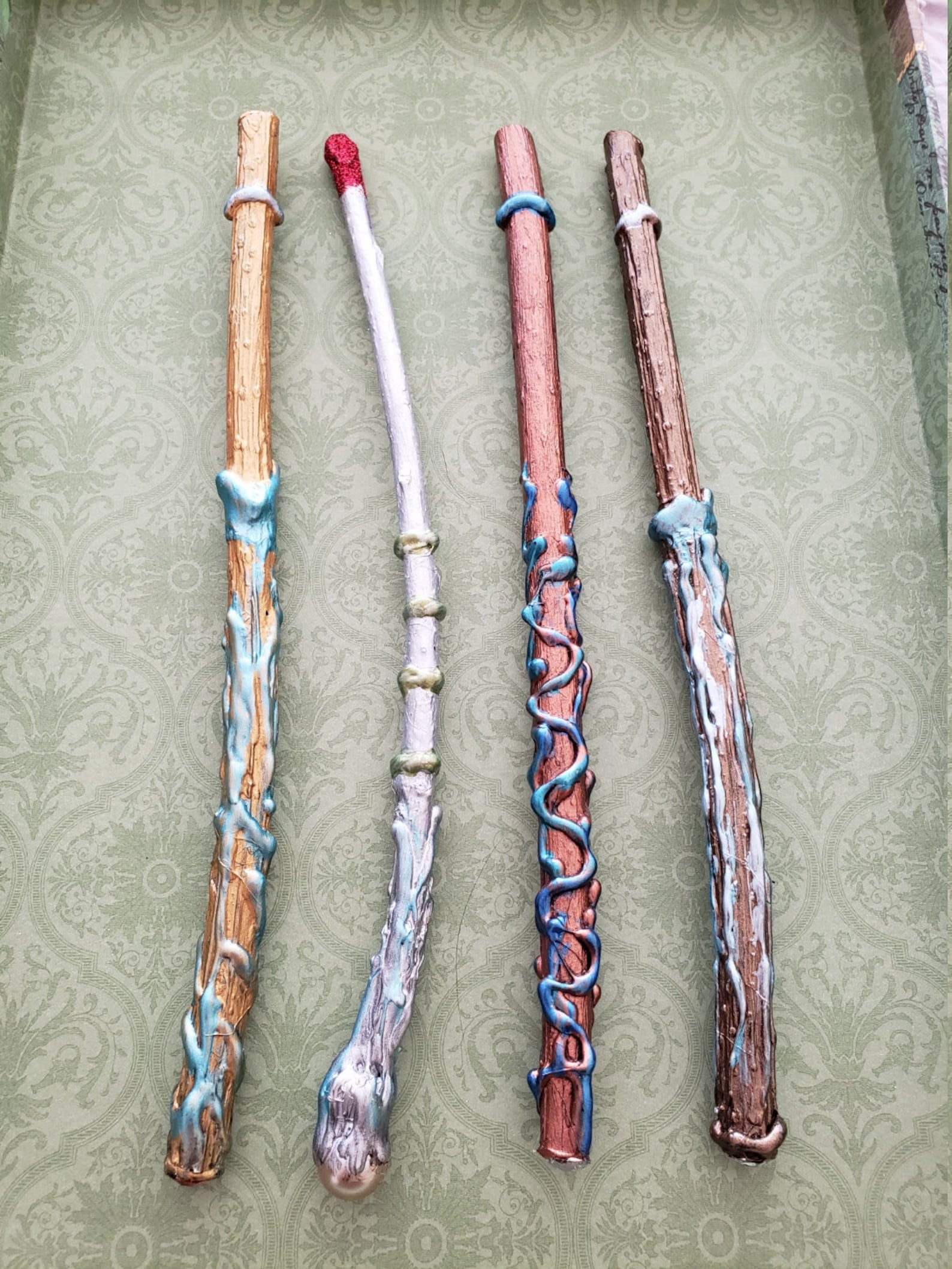 Todas las varitas naturales hechas a mano OOAK colores - Etsy España