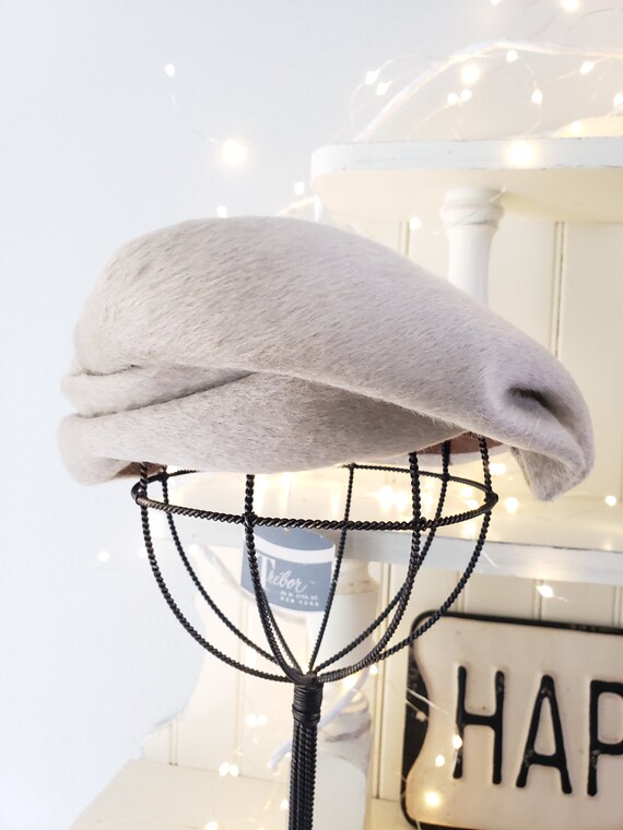 1930's to 1950's Vintage Woman's Hat - Silk Brown Hat… - Gem