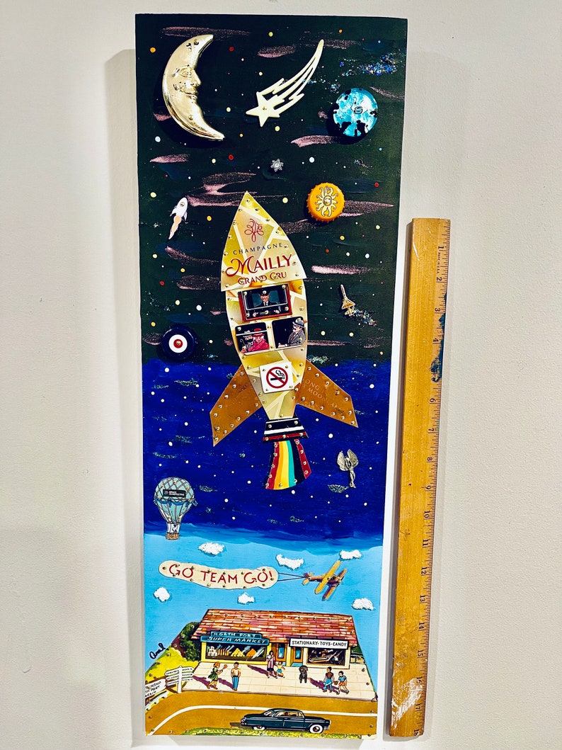 Dreams of an Orbital Perspective Space Art, Rockets, Wall Hanging ...