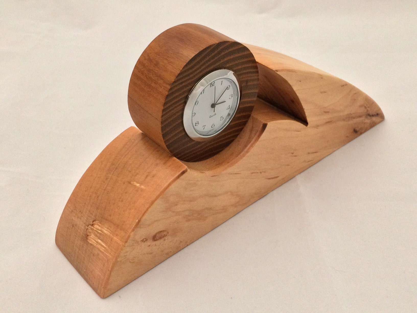 Modern Desk Clock Handmade - Etsy