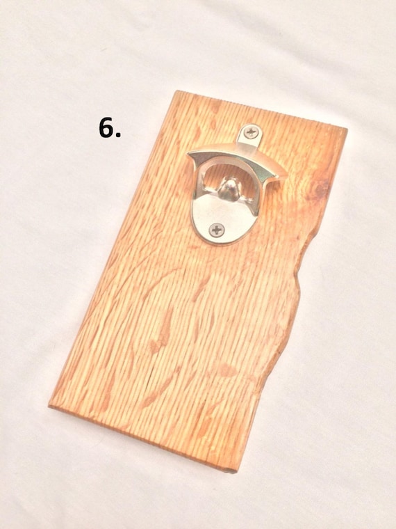 Handmade Hardwood Magnetic Mount Wooden Bottle Openers with Magnetic ...