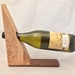 Geometric Hardwood Wine Bottle Balancer, Maple and Walnut, Handmade - Etsy